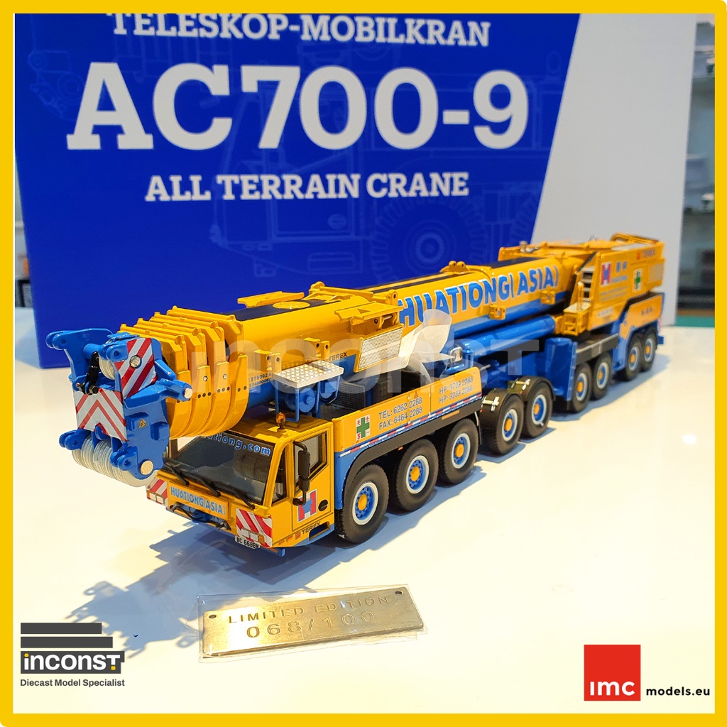 IMC Models Huationg Demag AC 700-9 Mobile Crane Model Diecast Scale 1/ ...