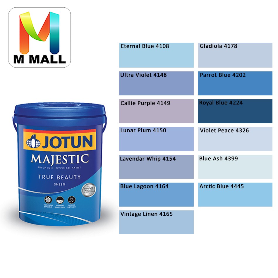 (4108-4445) 15L Jotun Interior Majestic True Beauty Sheen Shades of ...