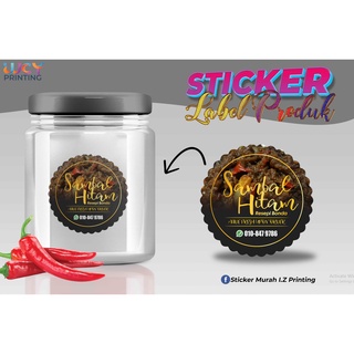 Sticker Label Produk | Sticker Produk Sambal | Sticker Cookies, Kek ...