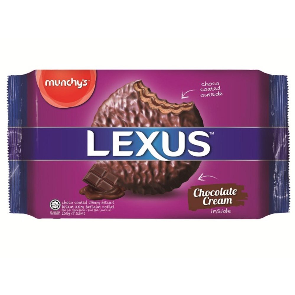 Lexus Chocolate Coated Cream Biscuits 200G | Shopee Malaysia