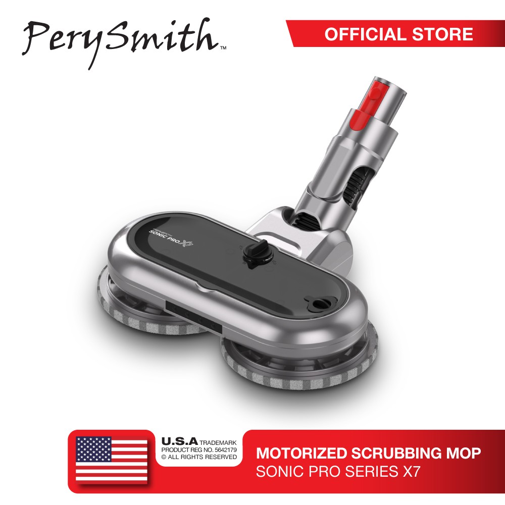 PerySmith Sonic Pro Core Series X7 Motorized Scrubbing Mop Brush ...