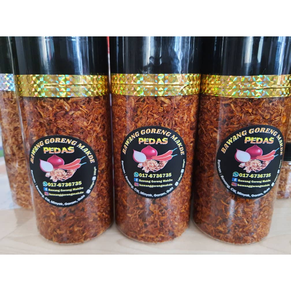 Bawang Goreng Pedas Rangup Makde / Premium Crispy Spicy Fried Shallot ...