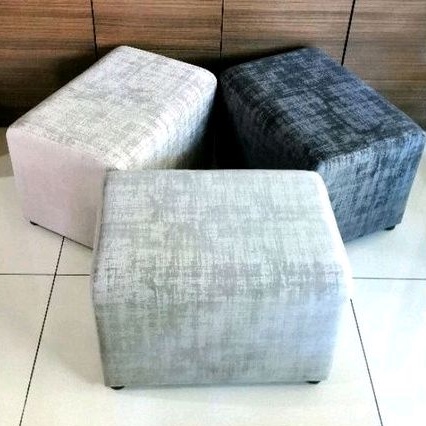 Stool Rectangle Fabric Stool Footstool Bench Bangku Segiempat | Shopee ...