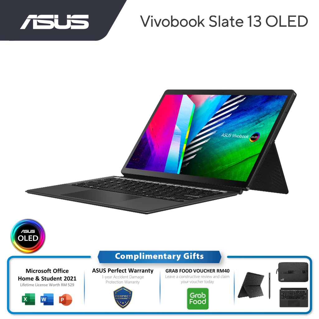 ASUS Vivobook 13 Slate OLED T3300 Price in Malaysia & Specs - RM3139 ...