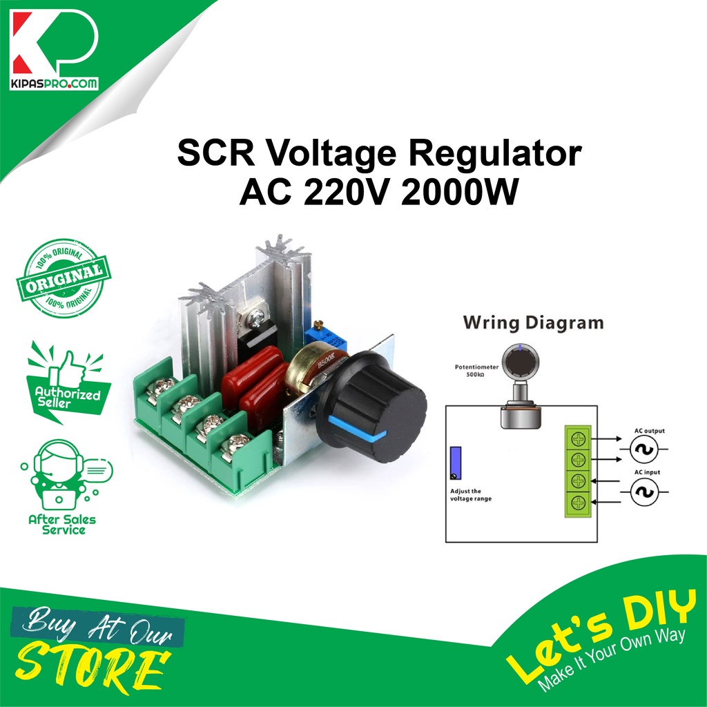 Scr Voltage Regulator Ac 220v 2000w Shopee Malaysia