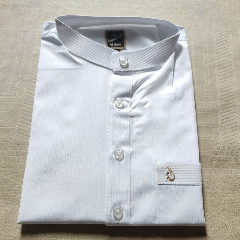 Al Noor kurta eksklusif pakistan /labuh kain sejuk garis2 | Shopee Malaysia