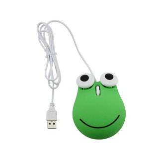 Mini Cartoon Frog Mouse + Mousepad Set Wired Optical Mouse Cute Mause ...