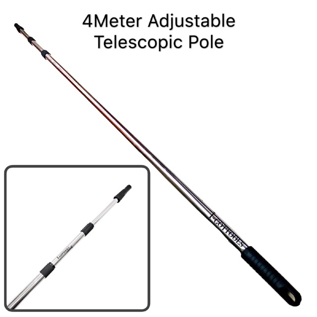 4meter Twisted Lock Stainless Steel Extension Pole Adjustable ...