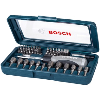 BOSCH 46pcs Ratchet Screwdriver Set Hand Tool Kit & Nutsetter Set ...