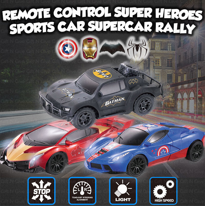 Remote Control Super Heroes Sports Car Supercar SUV Rally Vehicle Toys ...
