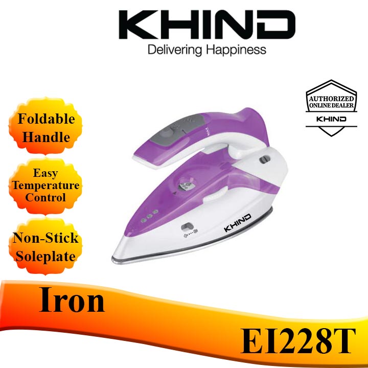 Khind EI228T Electric Foldable Handle Steam Iron/ Seterika | Shopee ...