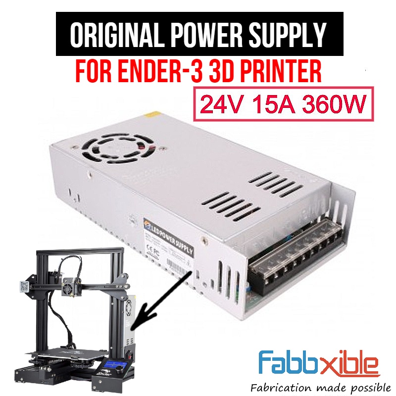 Original Power Supply 24V 15A 360W for Creality Ender 3 3D Printer ...