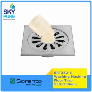 SORENTO SRT382-6 Washing Machine Floor Trap 150x150mm Kitchen Floor ...