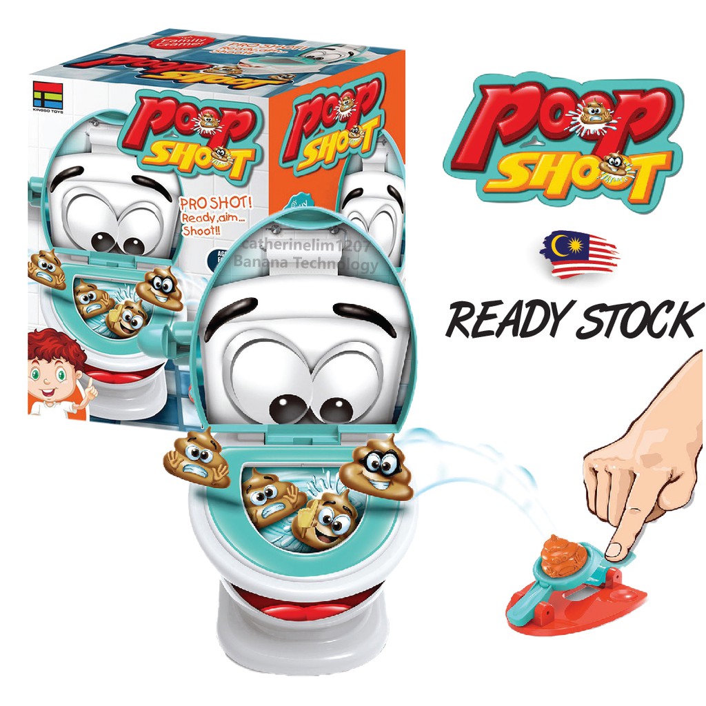 Poop Shot Toys Indoor Family Game Games For Girls Boys Kids Permainan ...