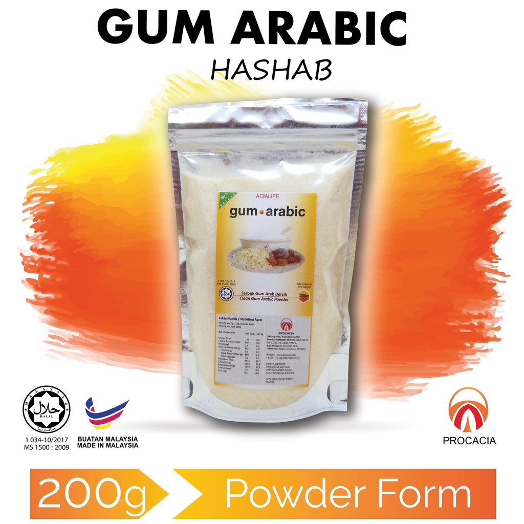 Arabic Gum Powder - Hashab 200g | Shopee Malaysia