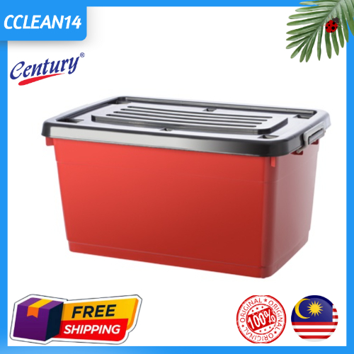 7998SC 7998BC Century Storage Box With Wheel 65L box plastic kotak ...