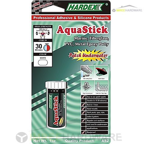 HARDEX AS-2 AquaStick Epoxy Putty For Metal, PVC, Fiberglass, Wood ...