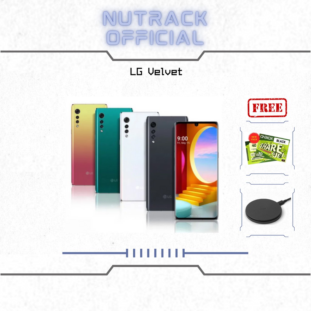 [Free Gift] LG Velvet 5G SmartPhone G9 (8GB+128GB) New Import Set ...