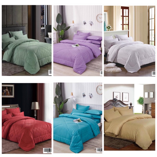 READY STOCK CADAR COMFORTER PLAIN PASTEL CADAR HOTEL 7in1 | Shopee Malaysia