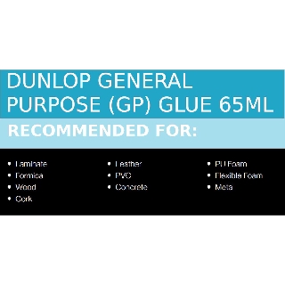 65ml DUNLOP GP/CA GENERAL PURPOSE CONTACT ADHESIVE GLUE GUM DUNLOP GP ...