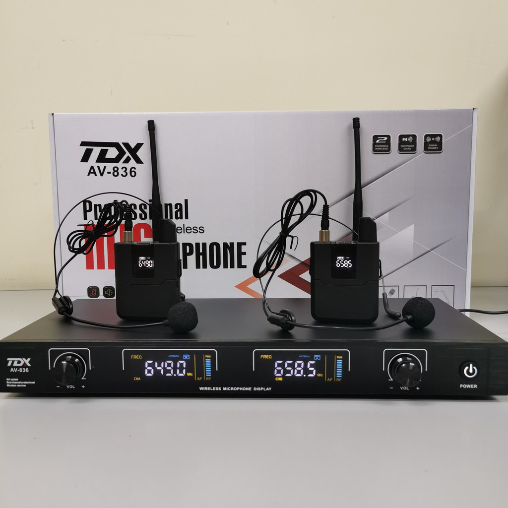 TDX AV-836C Multi Channel Wireless System (2 Wireless Headset ...