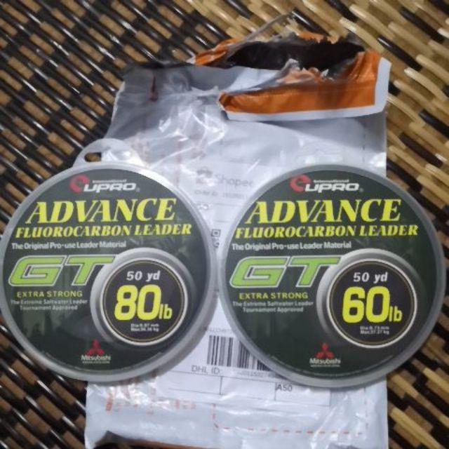 EUPRO ADVANCE GT MITSUBISHI FLUOROCARBON 50YD LEADER FISHING LINE ...