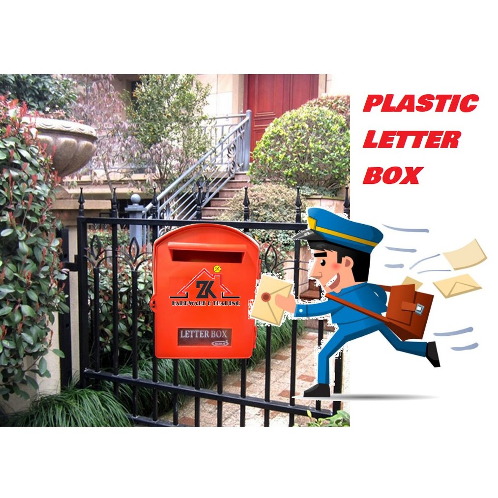 Letter Box Plastic Pos Box Pvc Mail Box Outdoor | Pos Peti Surat ...