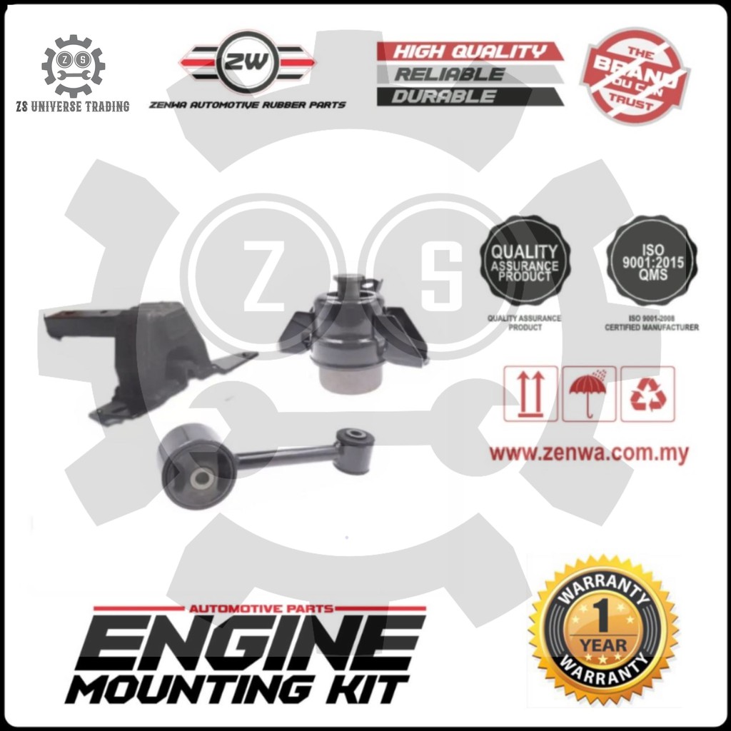 ZW Perodua Alza / Myvi 1.5 Auto Engine Mounting Kit Set | Shopee Malaysia