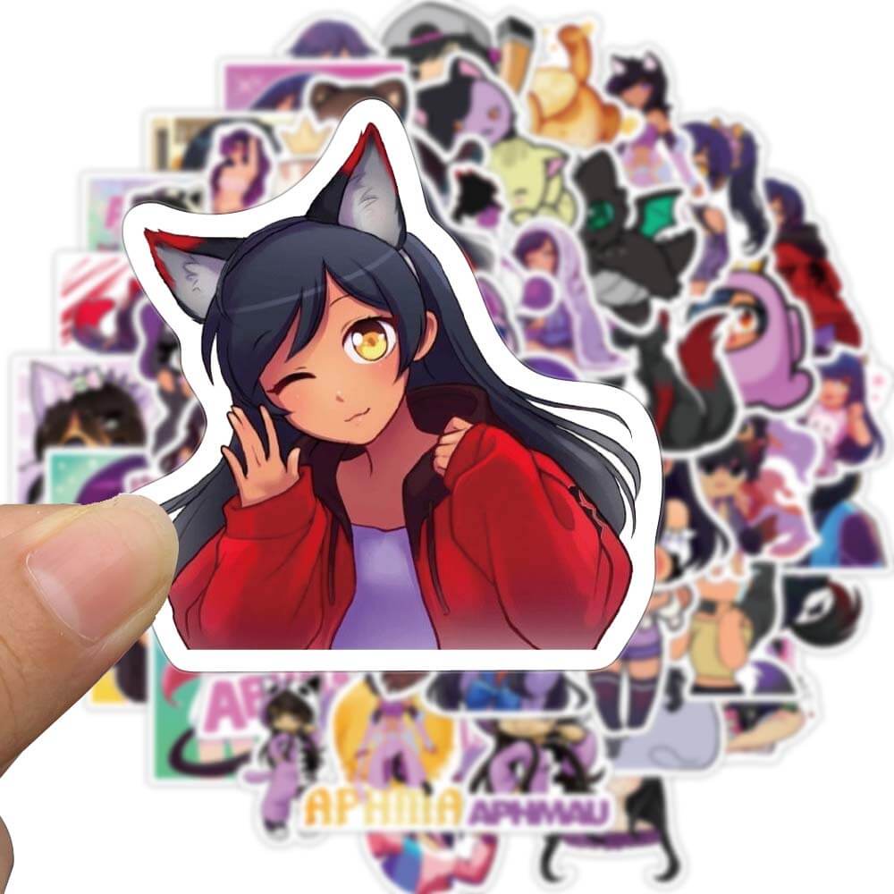 [Large sticker]50Pcs Aphmau Stickers Anime Game Stickers for Luggage ...