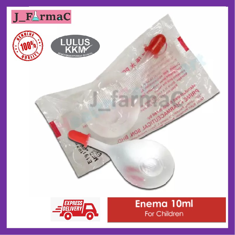 Prime Enema Ubat Sembelit Kanak kanak/Dewasa Enema jenis Pam / Picit ...
