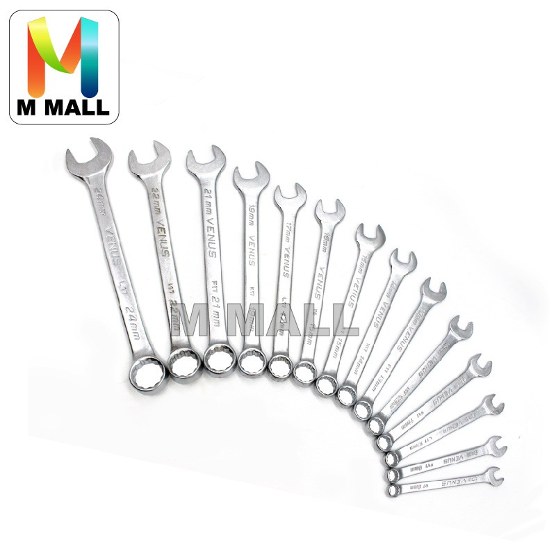 Set Spanar VENUS 8-24mm Combination Wrench Spanner Set Tools Set 14 PCS ...