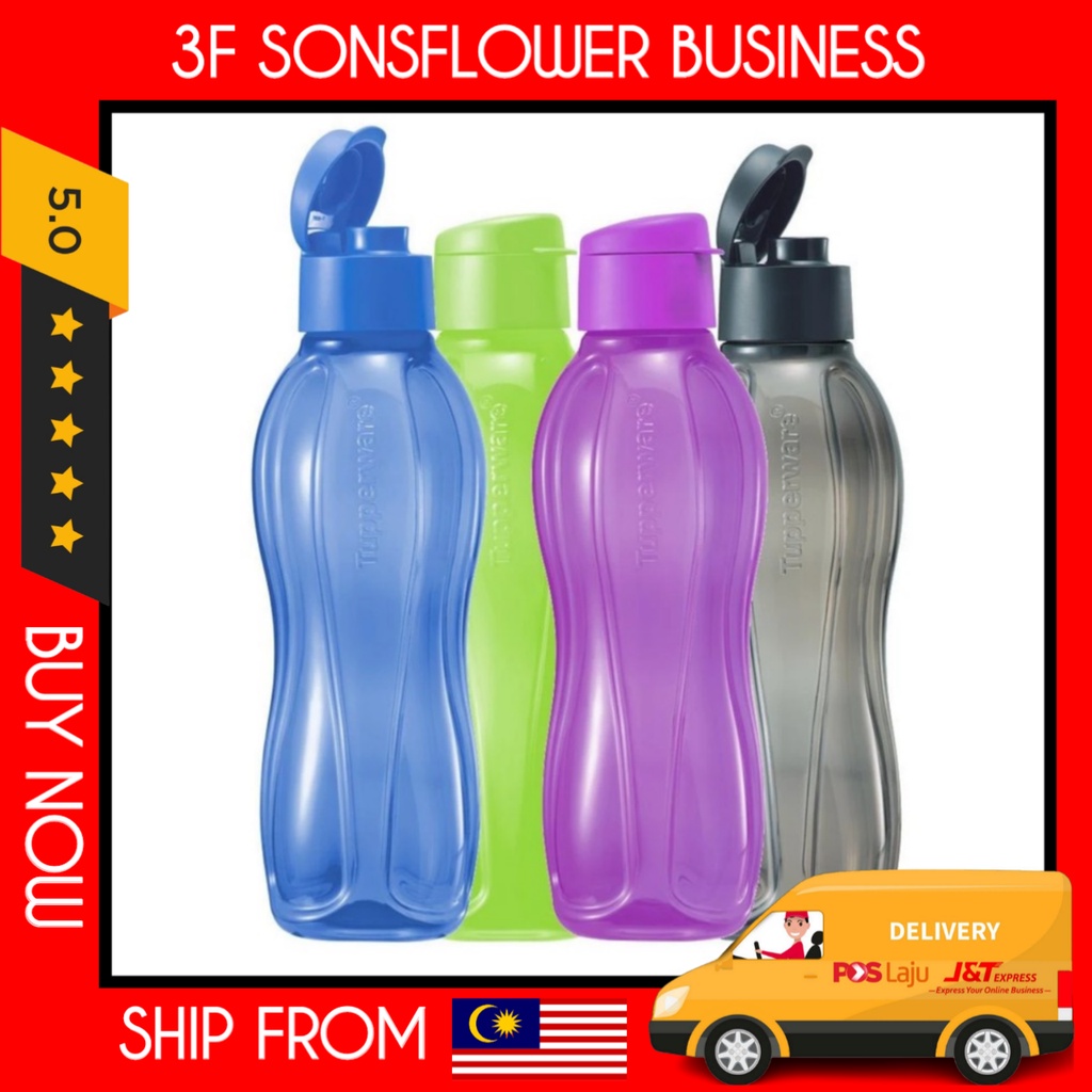 TUPPERWARE BRANDS Drinking Water Bottle 1L Flip Top Eco Botol Air ...