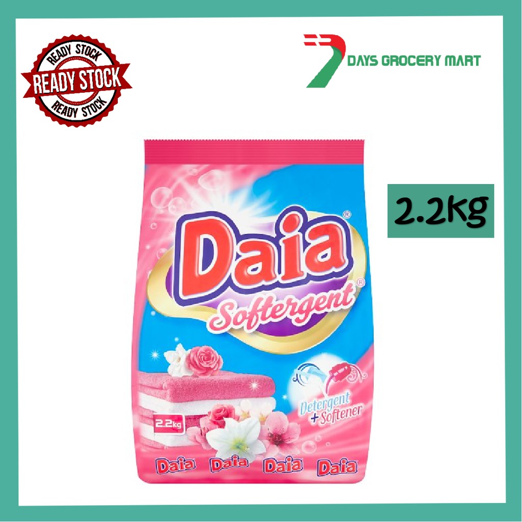 7DAYS: DAIA SERBUK SABUN PENCUCI SOFTERGENT 2.2KG/DAIA WASHING POWDER ...