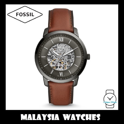 (OFFICIAL WARRANTY) Fossil Men's ME3161 Neutra Automatic Amber Leather ...