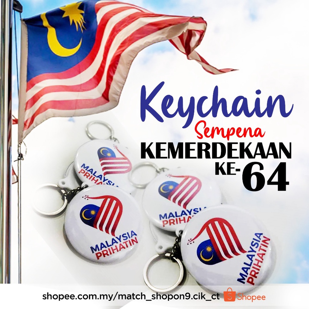 Keychain Merdeka 64-tahun | Shopee Malaysia