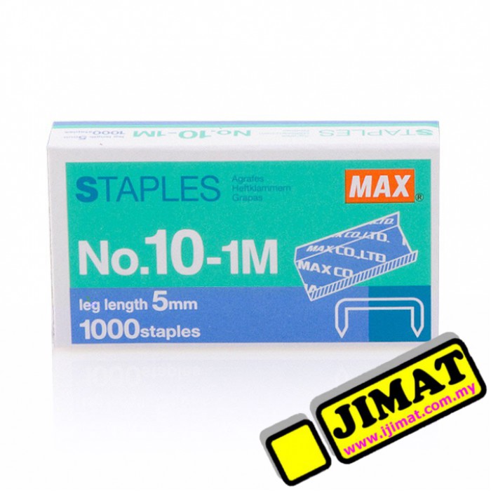 MAX STAPLES NO.10 - 1M BULLET (1000PCS/BOX) | Shopee Malaysia