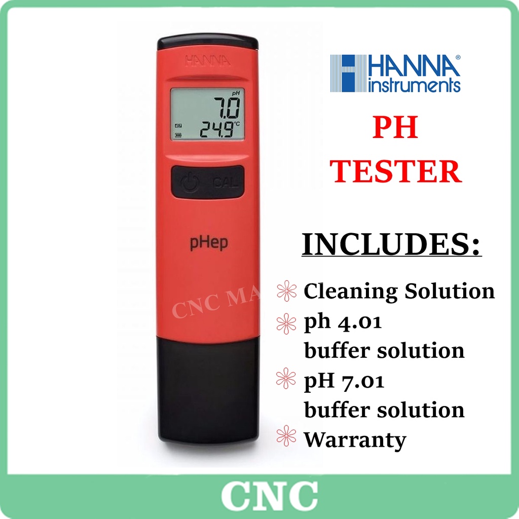 Hanna Instruments HI98107 Waterproof Pocket pH Tester with 0.1 ...
