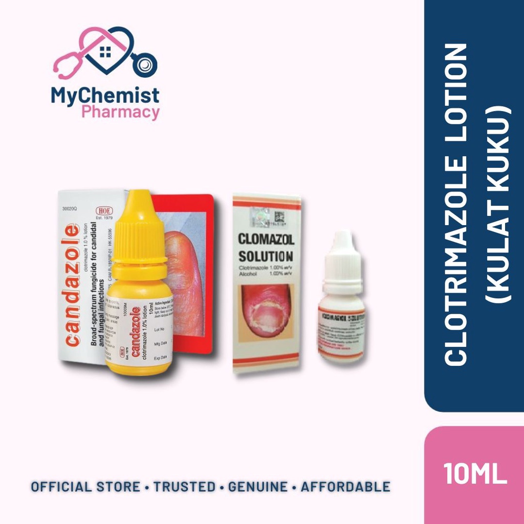 Candazole & Clomazol Clotrimazole Lotion (Cecair Rawat Kulat Kuku ...