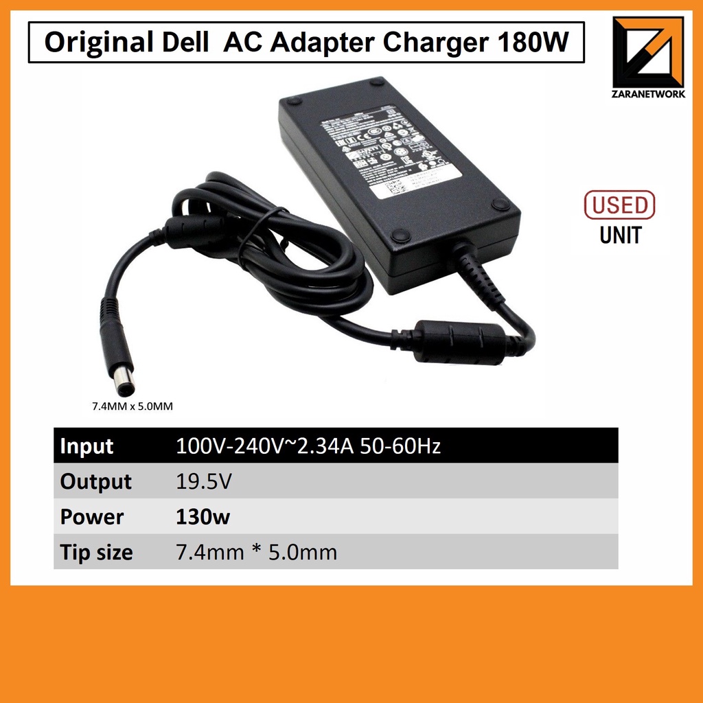 Dell Original Adapter 180W -19.5V 9.23A Laptop power Adapter | Shopee Malaysia