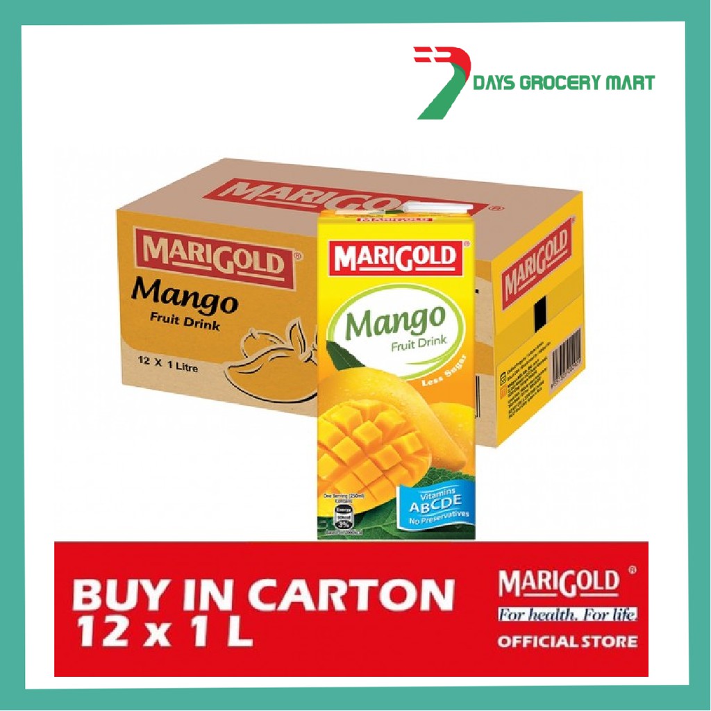 7DAYS: Marigold Fruit Drink - Mango 12 x 1L/Marigold Mango 12 x 1Litre ...