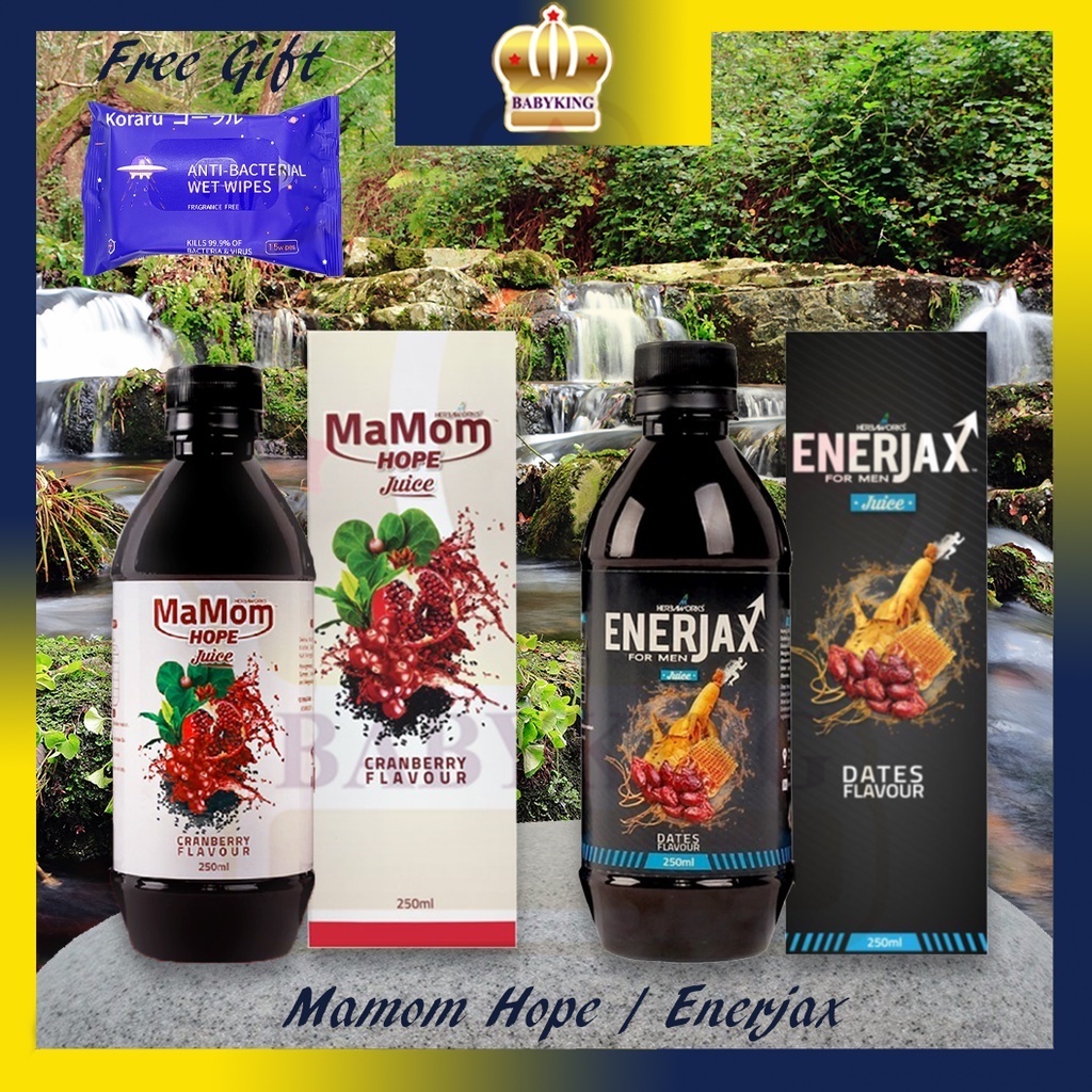 Original Mamom Hope Jus Perempuan Enerjax Jus Kesuburan Lelaki (250ml ...
