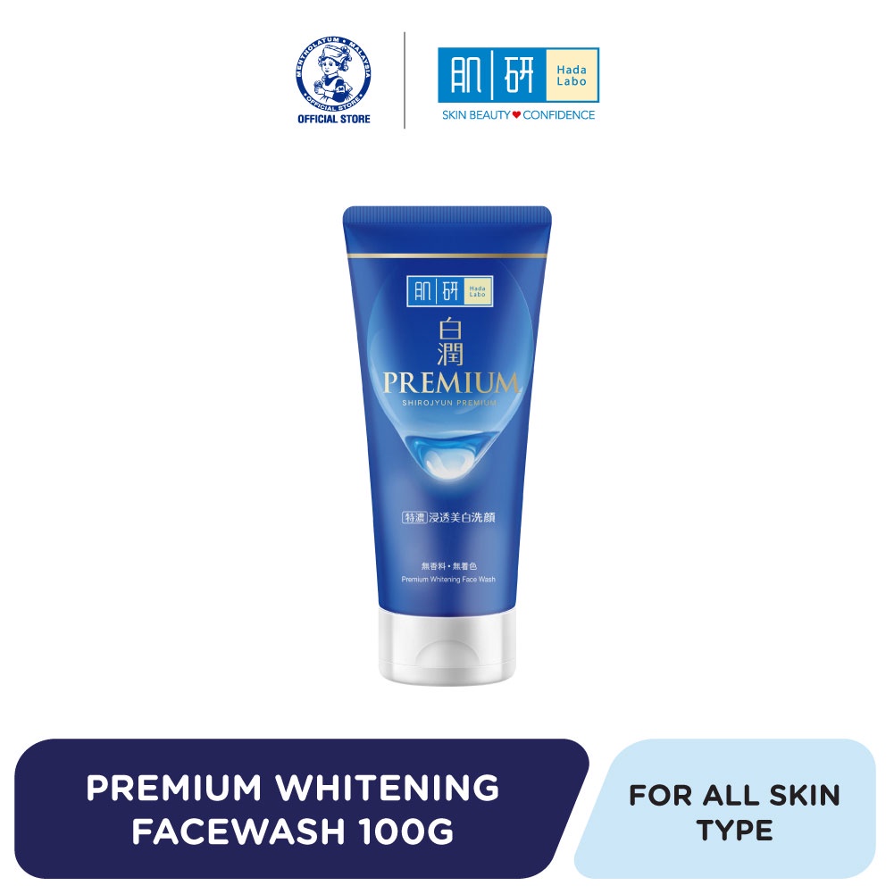 Hada Labo Premium Whitening Face Wash 100g [Cleanser/ Brightening ...