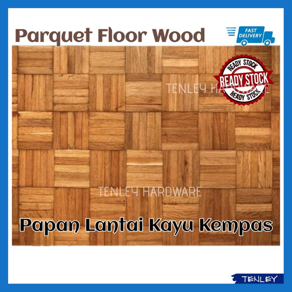 Tenley 20"x20" /19"x19" Wood Parquet For Floor/Papan Lantai Kayu Merbau ...