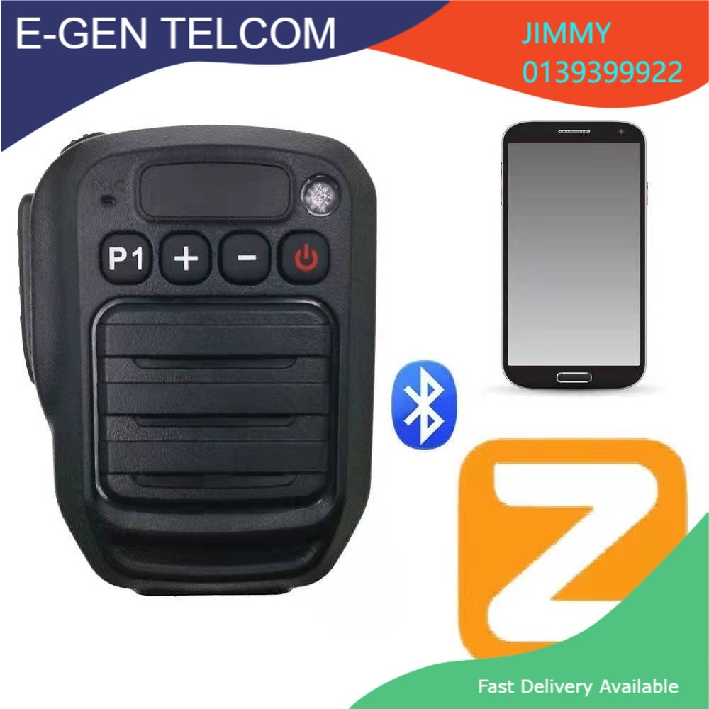 zello walkie-talkie bluetooth PTT hand microphone Android mobile phone ...