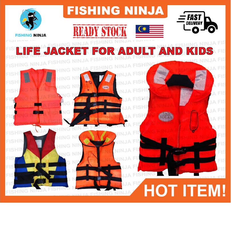 Original Solas Life Jacket for Adult and Kids Ready Stock Fishing ...