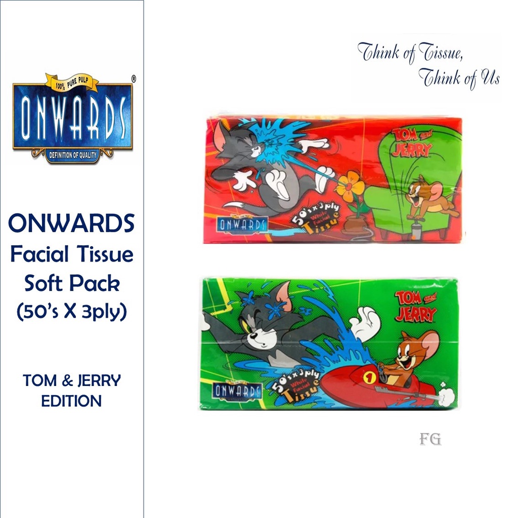 ONWARDS White Facial Tissue 50sx3ply (1pack) | Shopee Malaysia