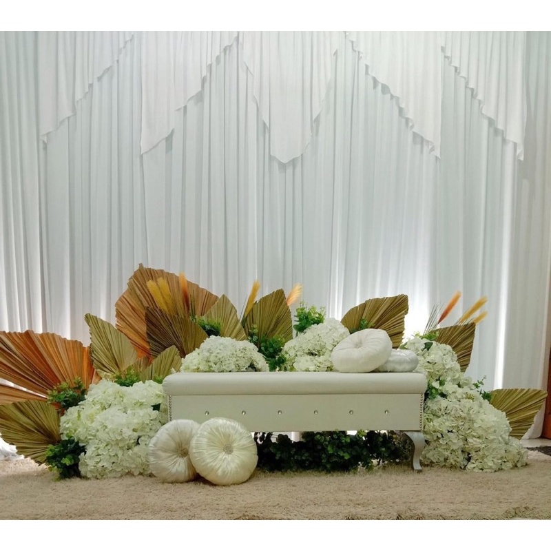 Kain Backdrop Pelamin Serong Segitiga Tirai Langsir Wedding Stage ...