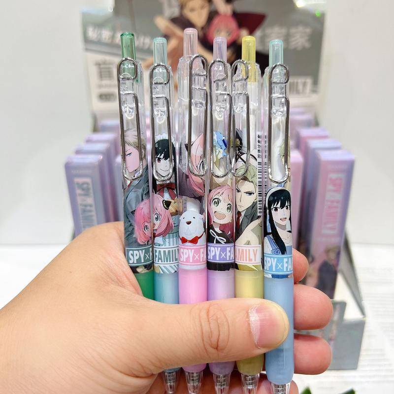 Random 1Pcs SPYxFAMILY Anime Gel Pen Loid Forger Anya Forger Yor Forger ...