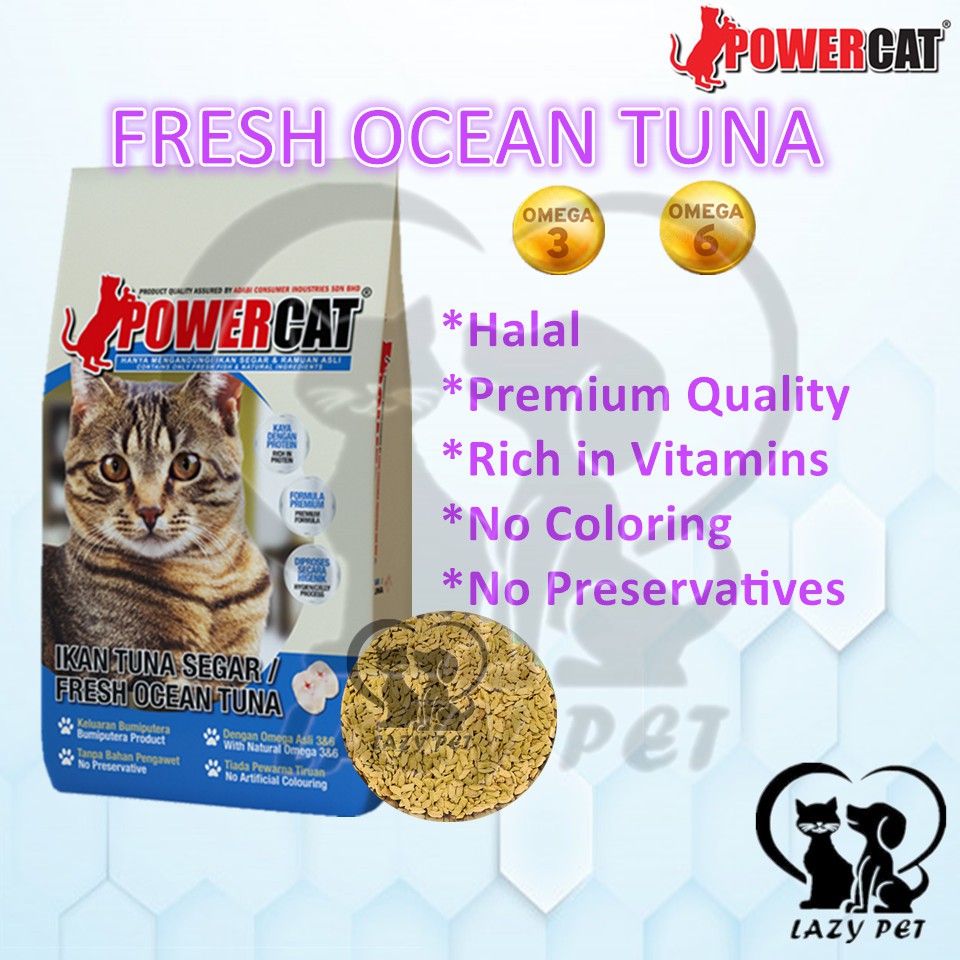 Power Cat Ocean Tuna Cat Food Repack 1kg | Shopee Malaysia