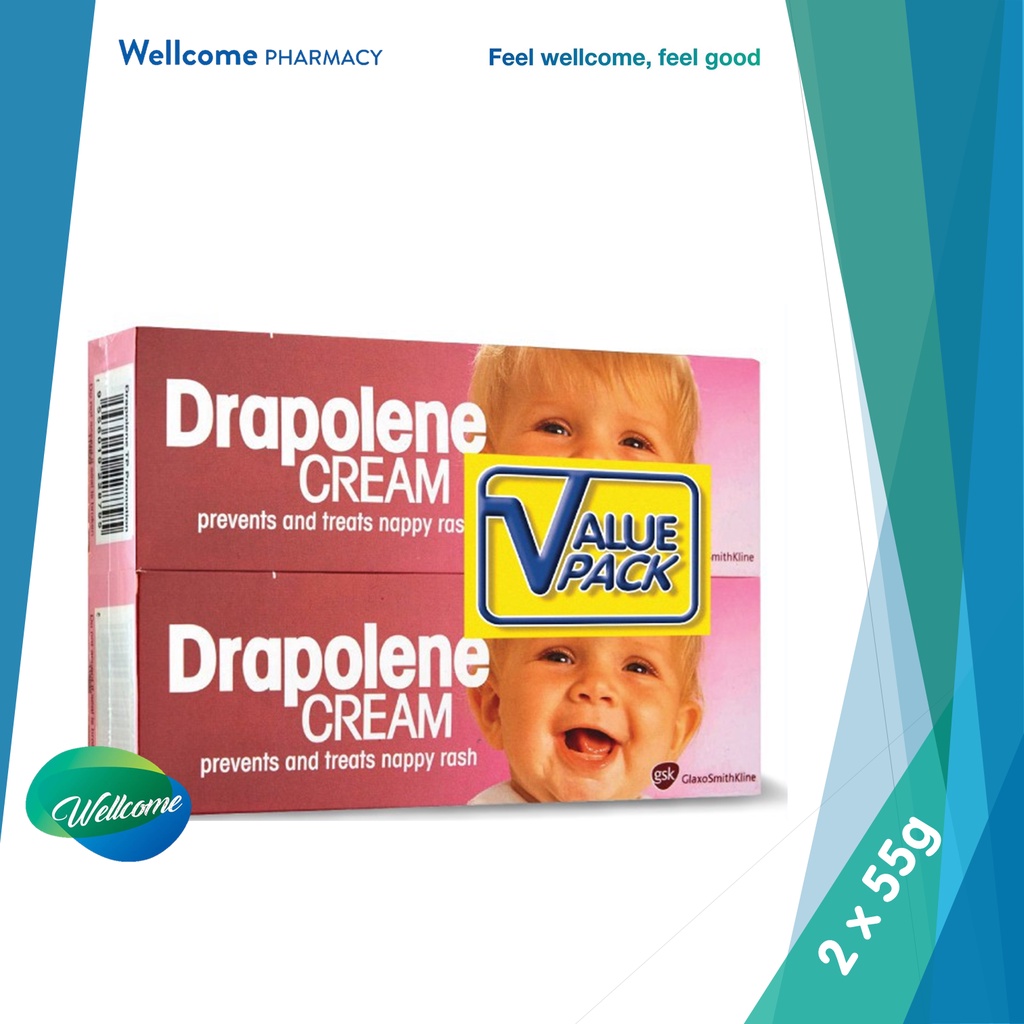 Drapolene Cream for Nappy Rash - 2 x 55g (Twin Pack) | Shopee Malaysia
